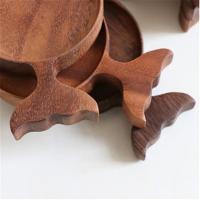 China Minimalist Style Acacia Walnut Beech Wooden Coaster for Coffee Cup from Custom Design for sale
