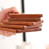 China All-Season Square Shape Sapele Wooden Coaster for Drink Cup Tea Customized for sale