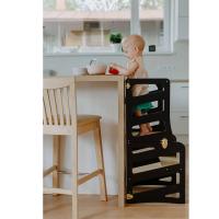 China All-Season Foldable Kids Kitchen Tower Modern Design with 3in1 Helper Tower and Slide for sale