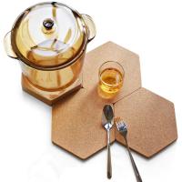 China Add a Touch of Elegance with Stain Color Cork Coaster Wooden Round and Square Cup Mat for sale
