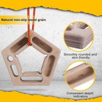 China Portable Hangboard Rock Climbing Holds Perfect for Kids Learning Toy and Arm Training for sale