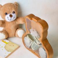China 202407 First Birthday Easter Gift Animal Coin Bank for Boys Varnished and Handmade for sale