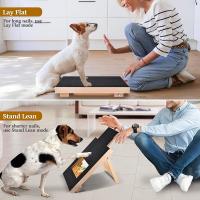 China Varnished Wooden Dog Scratch Pad with Removable Cover and Treat Box for Nail Trimming for sale