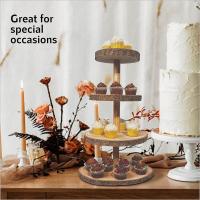 China Sustainable 4 Tier Wooden Dessert Tower for Wedding Cake Display-Free Sample Charge for sale