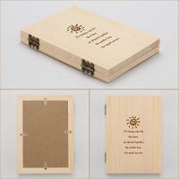 China Wooden Couples Photo Frame with Customized Laser Engraved Personalized Text for sale