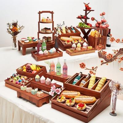 China OEM ODM Accepted Wedding Banquet Tabletop Cupcake Rack for Catering Buffet Food Display for sale