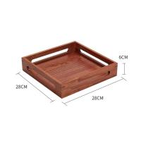 China Multifunctional Wood Bread Fruits Plants Storage Crate Food Loaf Display Box 20x20x30cm for sale