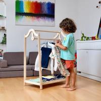 China Stylish and Functional Toddler Wardrobe Modern Design Workshop Dressing Up Rail Closet for sale