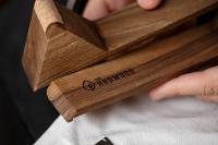 China Logo Customized Logo Acceptable Varnished Wooden Laptop Stand for Desk for sale
