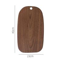 China Accepeted Custom Size Black Walnut Wooden Bread Board for Fruits and Serving 40x23cm for sale