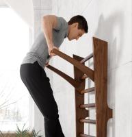 China Customized Logo Wooden Pull Up Bar Home Gym Equipment for Chin Up Exercises for sale