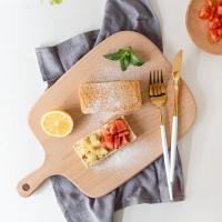 China Accepeted Custom Size Black Walnut Wooden Bread Board for Fruits and Serving 40x23cm for sale