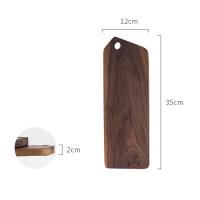 China Customized Logo Accepted Handmade Nordic Style Mountain Shape Black Walnut Bread Board for sale