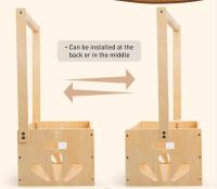 China Stocked Wooden Baby Shower Crate Closet Function Save Space Baby Storage Crate Hamper for sale