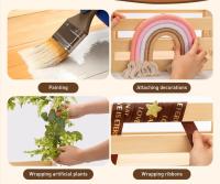 China Stocked Wooden Baby Shower Crate Closet Function Save Space Baby Storage Crate Hamper for sale