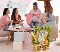 China Stocked Wooden Baby Shower Crate Closet Function Save Space Baby Storage Crate Hamper for sale