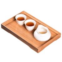 China Elegant Bamboo Serving Tray Set Customized Logo and Eco-friendly with Custom Size for sale