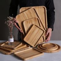 China Elegant Bamboo Serving Tray Set Customized Logo and Eco-friendly with Custom Size for sale