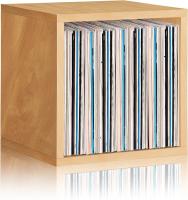 China Basics Vintage Vinyl Record Storage Block Cube Organizer Shelf Single-Tier Space Saver for sale