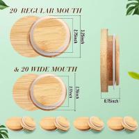China Reusable Bamboo Canning Lids for Mason Jars Child-Proof and Customized Logo for sale