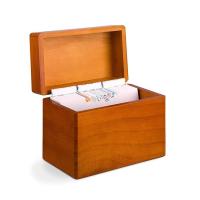 China Convenient 250 Recipe Card Storage in Pine Wood Kitchen Recipe Box 6.9