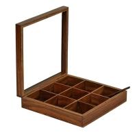 China Rectangle Wooden Spice Box with Fancy Antique Finish and Customized Size for sale