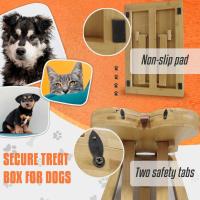 China Dog Nail Scratch Board with Treat Box Bone Shaped Dog Scratching Pad for Nails Paws OEM for sale