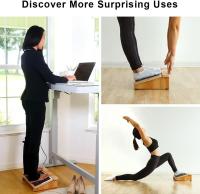 China Ergonomic Wooden Step Stool for Posture Support Under Desk in Home and Office Chairs for sale