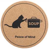 China CLASSIC Design Cork Wood Cup Coasters for Stocked Custom Constellation MDF Mats for sale