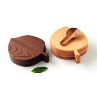 China Eco-Friendly Leaf-Shaped Beech Walnut Wood Coasters for Hot Drinks Sample Charge Free for sale