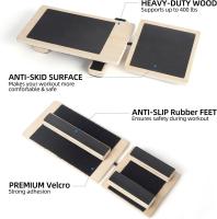 China Stocked Wooden Square Balance Board for Yoga Fitness Pedal Wooden Toys in Plain Color for sale