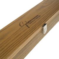 China Customized Logo Acceptable Wooden Knife Box Handmade Rectangle Solid Wood Wine Bottle Box for sale