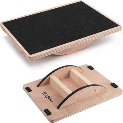 China 22.9 x 1.5 x 11.9 cm Custom Wooden Balance Board for Office Wobble Boards and Fitness for sale