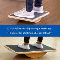 China 22.9 x 1.5 x 11.9 cm Custom Wooden Balance Board for Office Wobble Boards and Fitness for sale