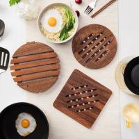 China Customized Logo Acceptable Laser Engrave Wooden Coaster for Personalised Coffee Cup Mat for sale