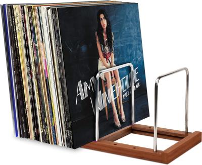 China Wooden Extendable Vinyl Record Organizer Rack Stand Holder for Standing Type Storage for sale