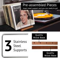 China Wooden Extendable Vinyl Record Organizer Rack Stand Holder for Standing Type Storage for sale