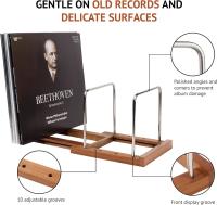 China Wooden Extendable Vinyl Record Organizer Rack Stand Holder for Standing Type Storage for sale