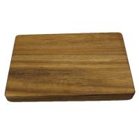 China Rectangle Acacia Wood Cutting Board with Handle Practical Multi-Purpose Chopping Board for sale