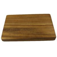 China Rectangle Acacia Wood Cutting Board with Handle Practical Multi-Purpose Chopping Board for sale