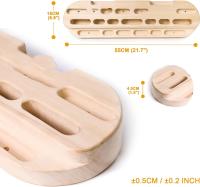 China Wooden Rock Climbing Hangboard Hand Grip Strengthener for Customized Athlete Training for sale