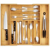 China Adjustable Cutlery Tray for Knives Spoons Forks Customized Logo Acceptable Organizer for sale