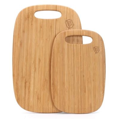China Small Organic Bamboo Cheese Vegetables Cutting Board Trays 2 Piece Set for Kitchen for sale