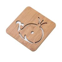 China Creative Bamboo Place-mat for Customized Painted Wood Plain Color Tea Cups and Bowls for sale