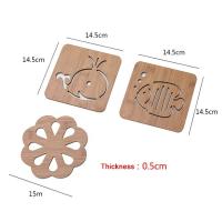 China Creative Bamboo Place-mat for Customized Painted Wood Plain Color Tea Cups and Bowls for sale