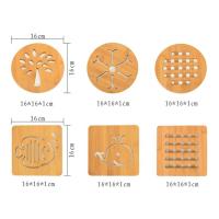 China Creative Bamboo Place-mat for Customized Painted Wood Plain Color Tea Cups and Bowls for sale