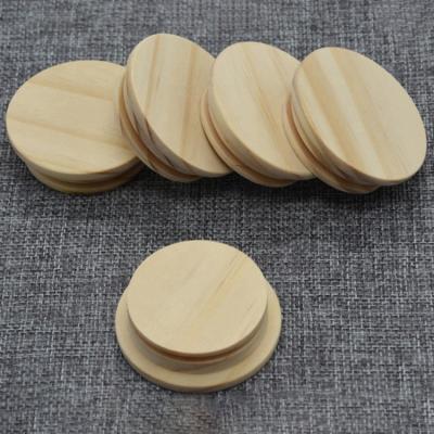 China Easy Open End Wooden Round Jar with Lids Color and Customized Logo for sale