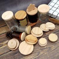 China Easy Open End Wooden Round Jar with Lids Color and Customized Logo for sale