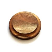 China Food Grade Acacia Wood Seal Lid for High Borosilicate Glass Storage Jar FSC Certified for sale