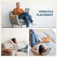 China Double Tier Armrest Tray for Couch Sofa Chair Keep Your Items Within Arm's Reach for sale